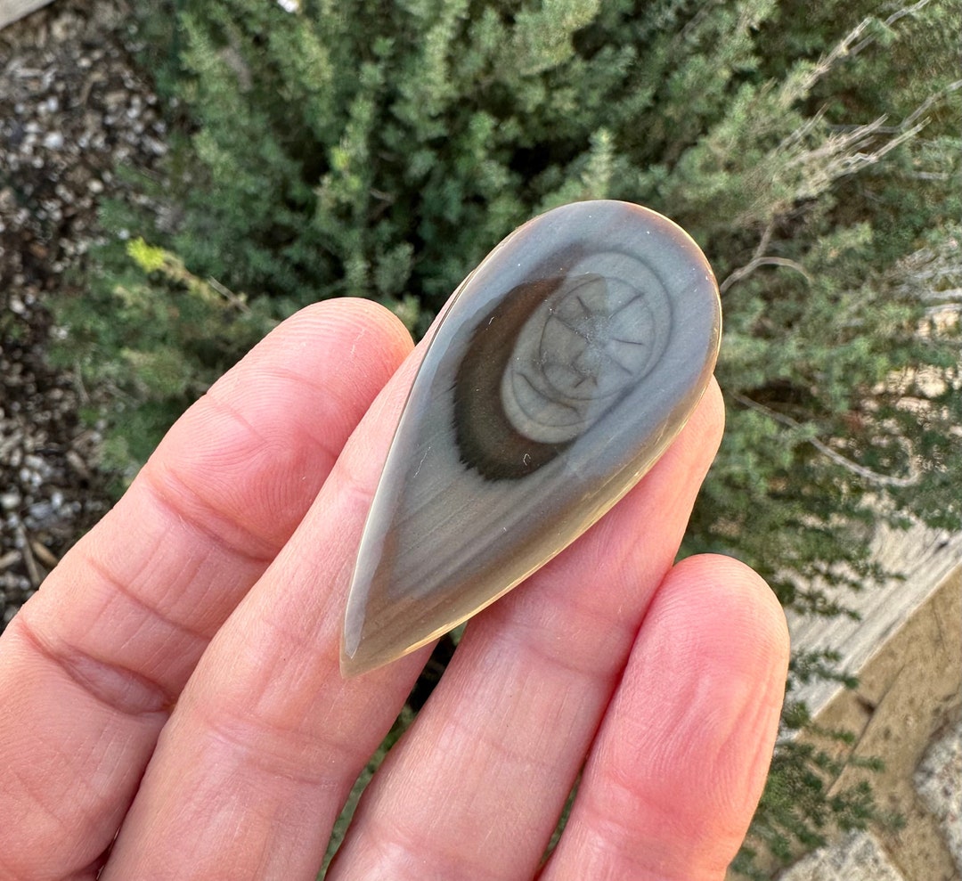LARGE Imperial Jasper Cabochon. Royal Imperial Jasper. Long Teardrop ...