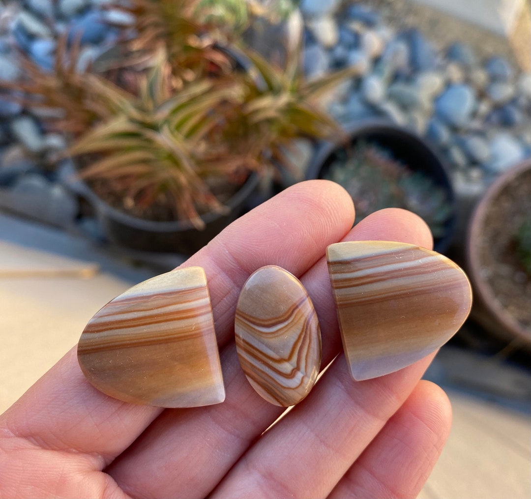 AAA 3 Stone Lot. Utah Wonderstone Cabs. Matching Set. 3 Stones. Scenic ...