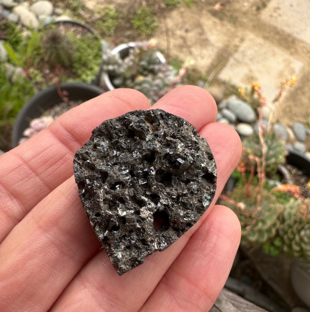 Large Raw Black Lava Rock. Natural Lava. Black Teardrop Stones. Raw ...