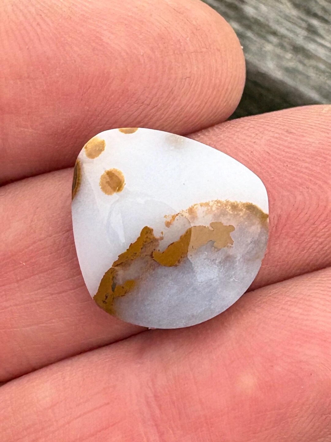 Polka Dot Agate Cabochon. Spotted Stone. Natural Agate. Earth Toned ...