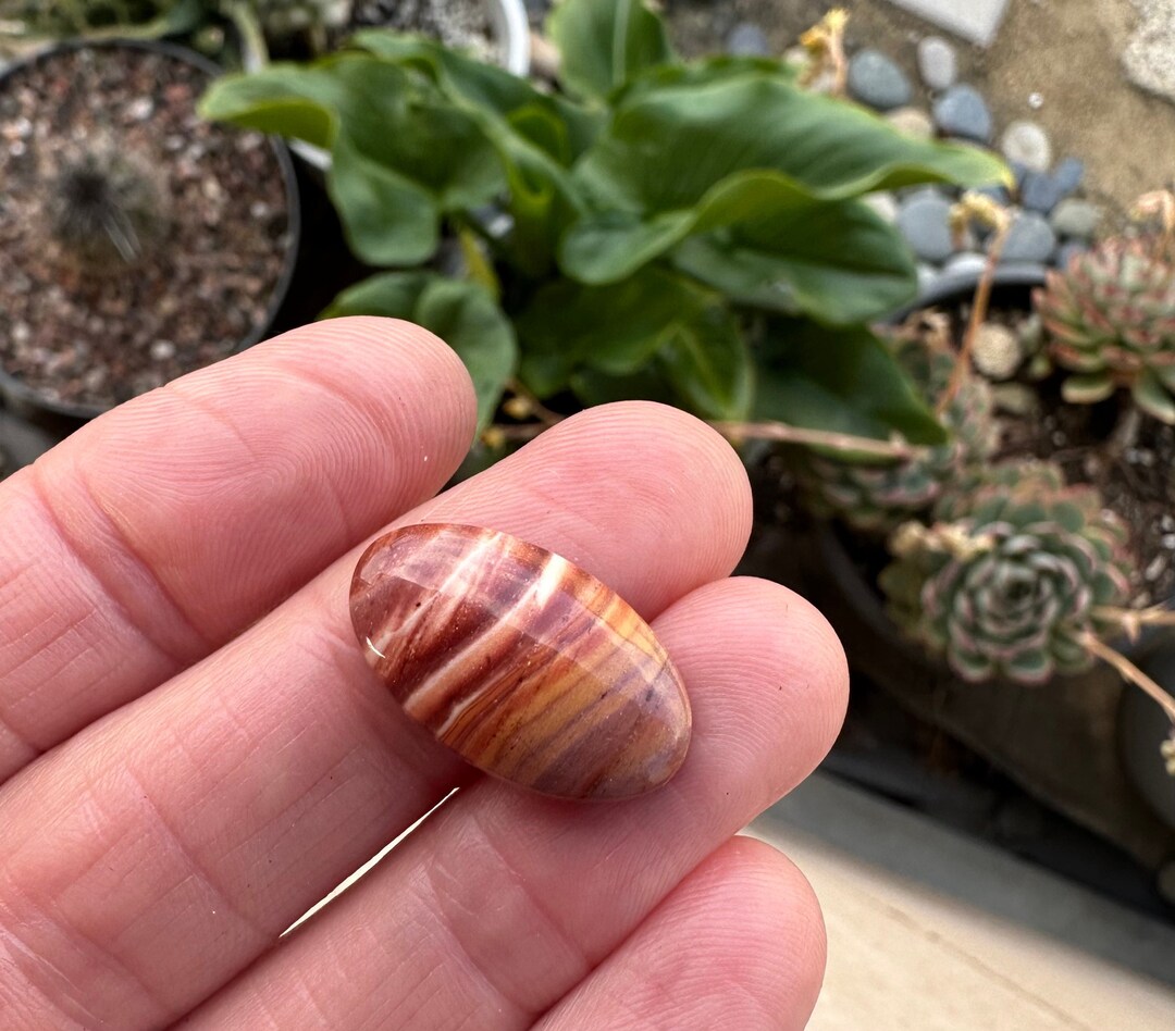 Oval Hickoryite Cabochon, Small Oval Stones. Hickoryite Rhyolite ...