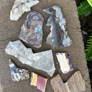 Lapidary Slab Lot. Rock Slabs. Mixed Slab Lot #18. Rock Hound. Bargain ...