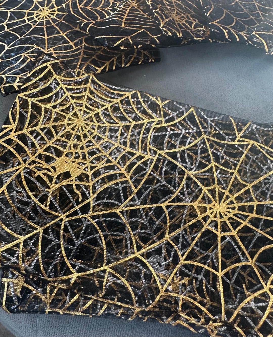 4x6 Spider Web Design Organza Bag. Jewelry Bags. 10 Count. Spooky ...