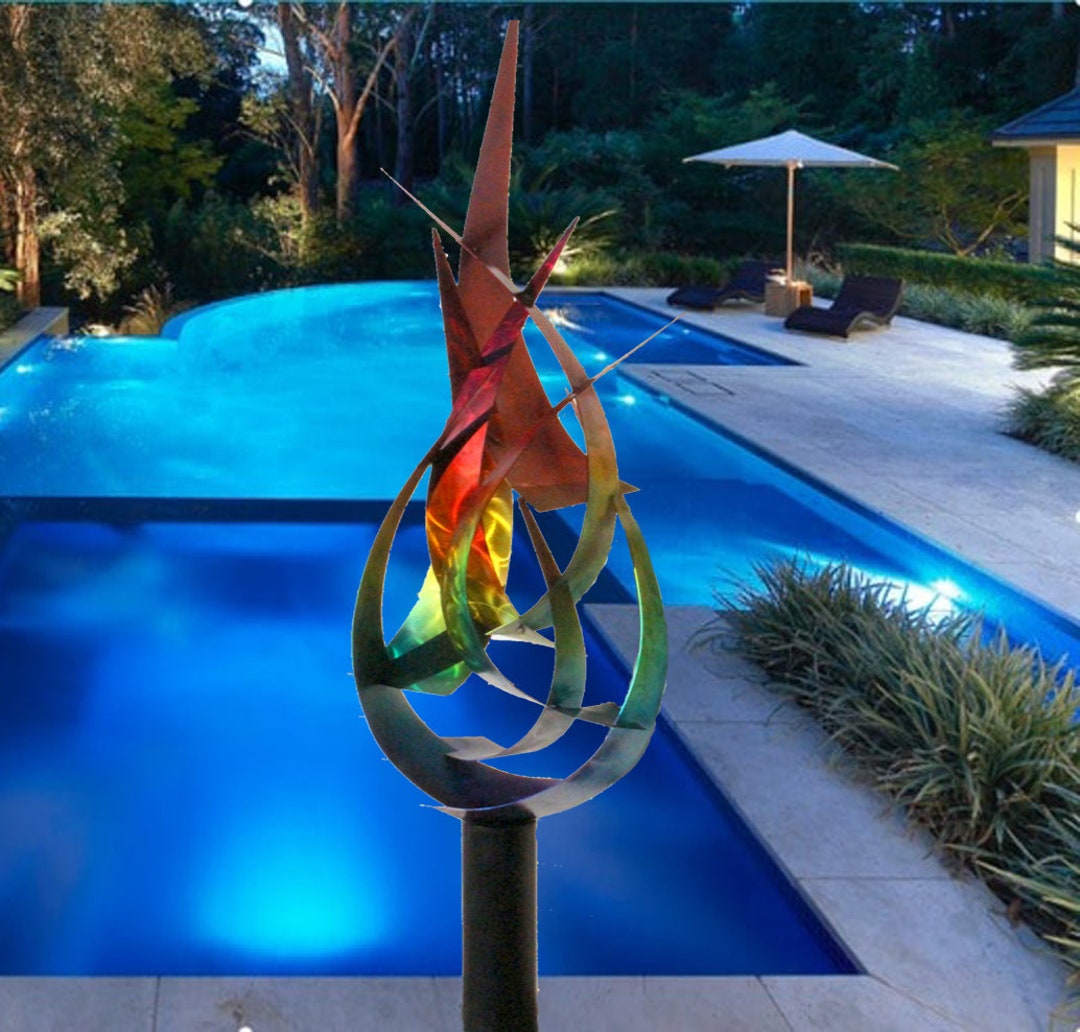 Alex Kovacs In-outdoor Metal Sculpture Modern Abstract Rainbow Art ...