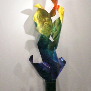 Alex Kovacs In-outdoor Metal Sculpture Modern Abstract Rainbow Art ...