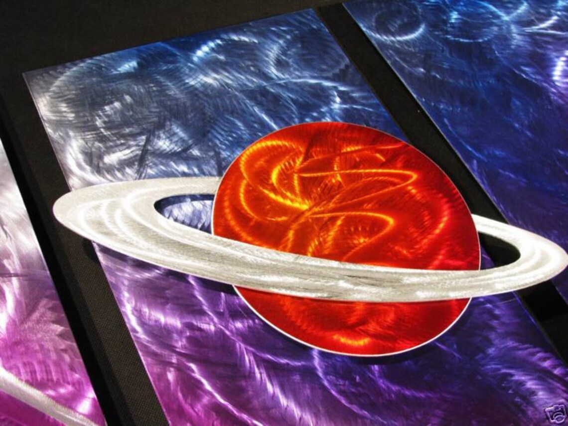 Metal Art Abstract Galaxy Wall Decor Sculpture Painting, Design by Alex ...