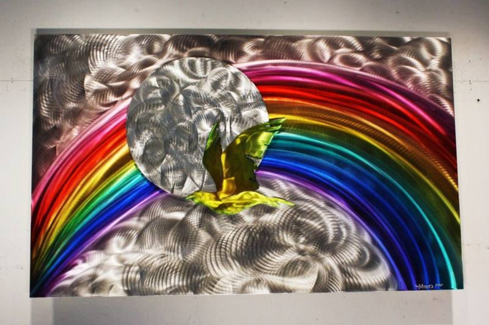 Alex Kovacs Metal Wall Art Decor Metal Sculpture Rainbow - Etsy