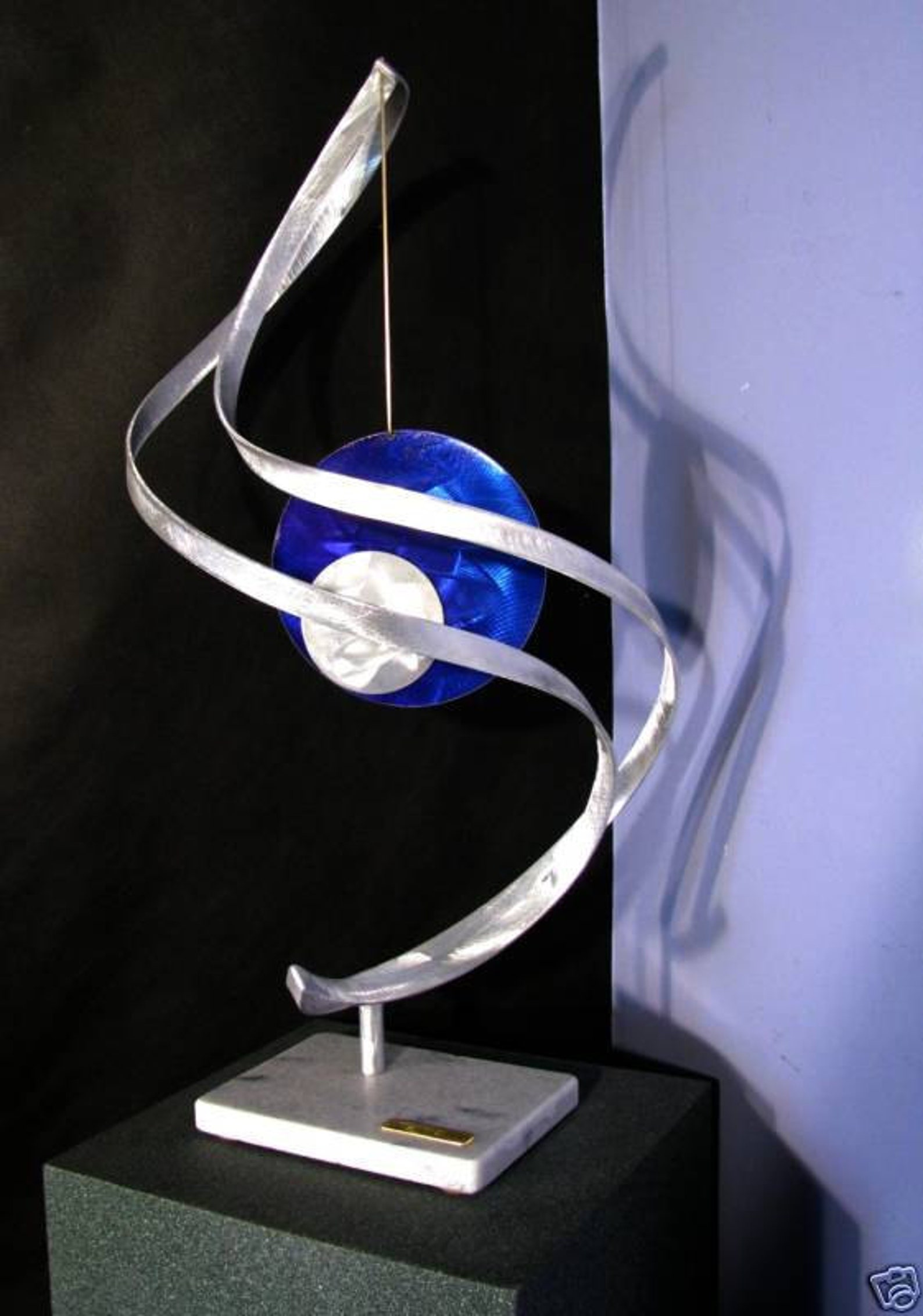 Metal Table Sculpture Abstract Art Decor, Modern Metal Table Desk ...