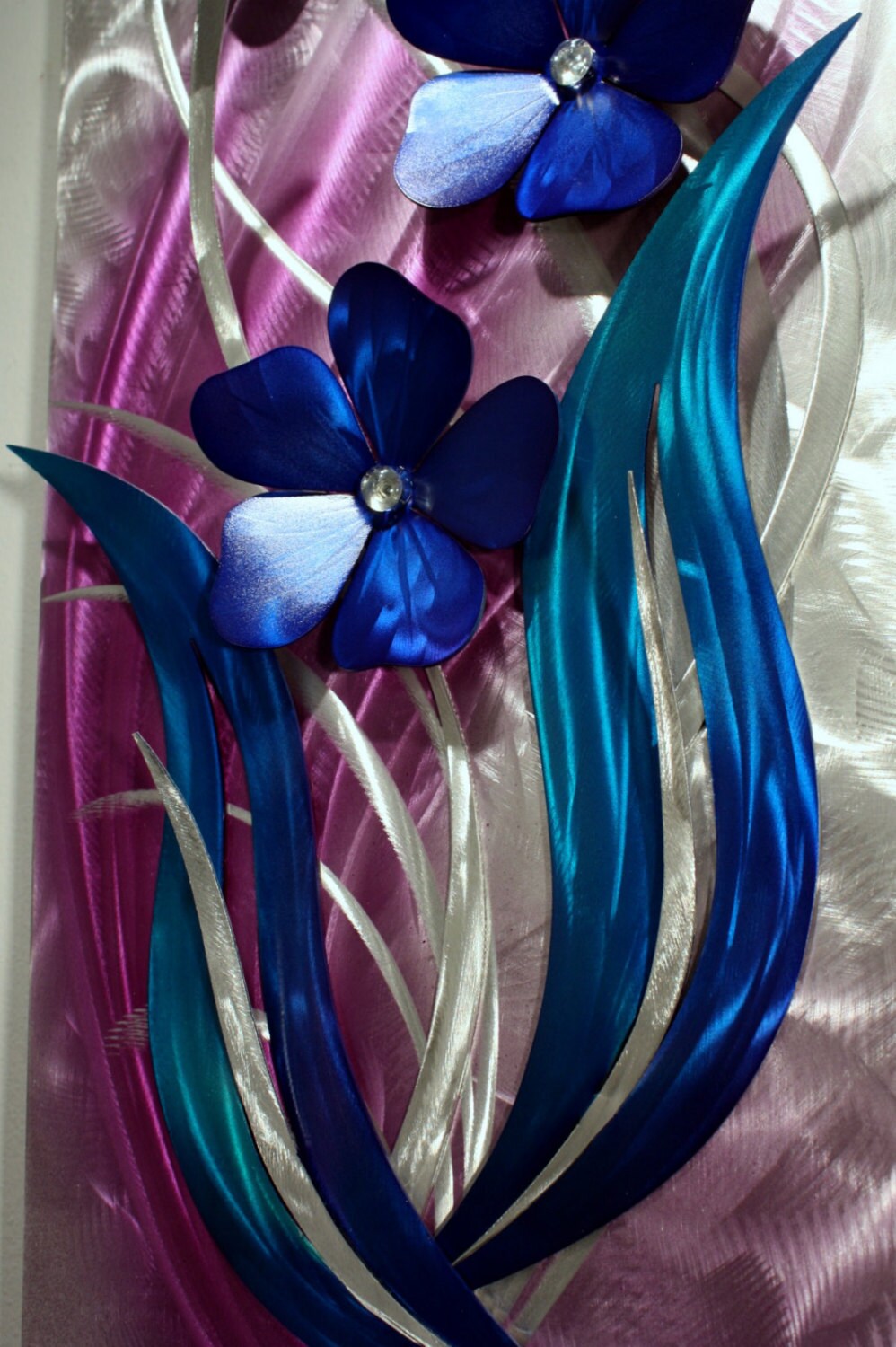 Alex Kovacs Floral Art Metal Wall Sculpture Abstract Home Decor ...
