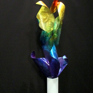 Alex Kovacs In-outdoor Metal Sculpture Modern Abstract Rainbow Art ...