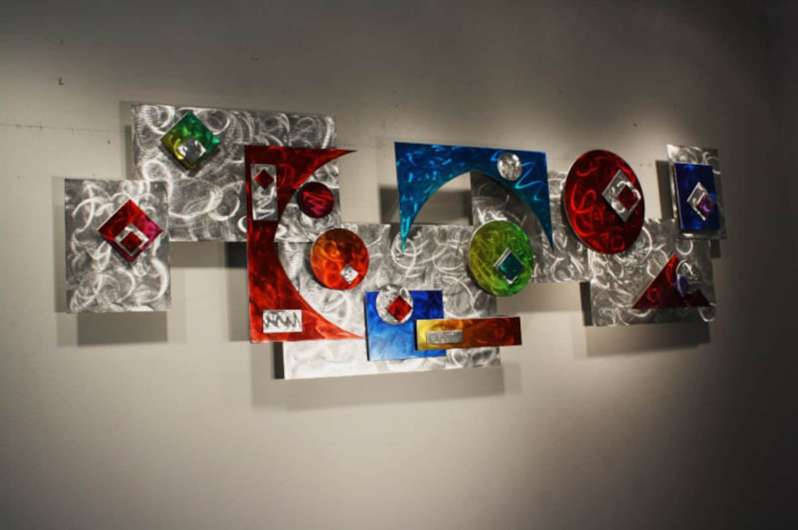 Alex Kovacs Multi Color Metal Wall Art Modern Metal Wall - Etsy