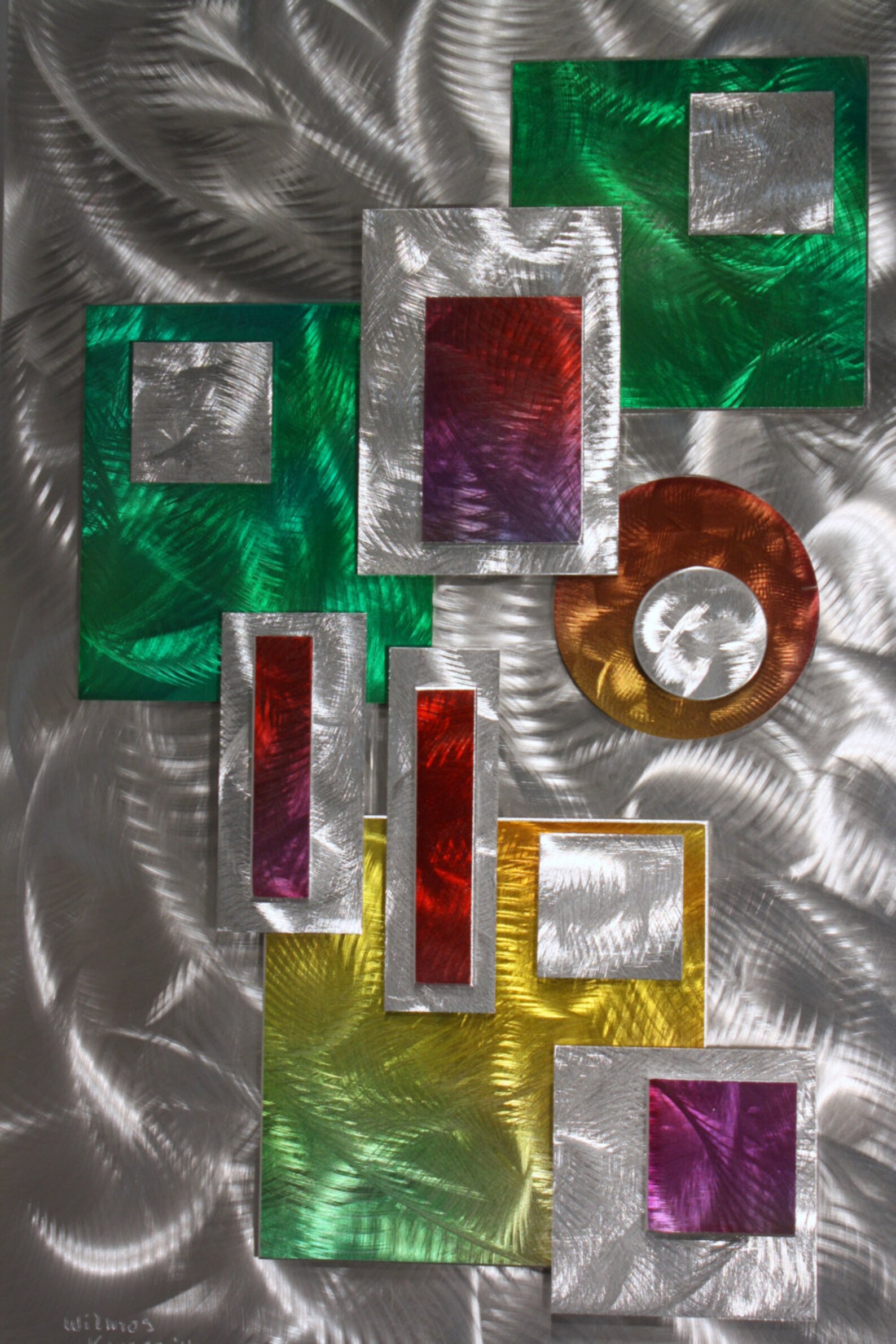 Alex Kovacs Modern Art Abstract Decor Metal Wall Sculpture Painting ...