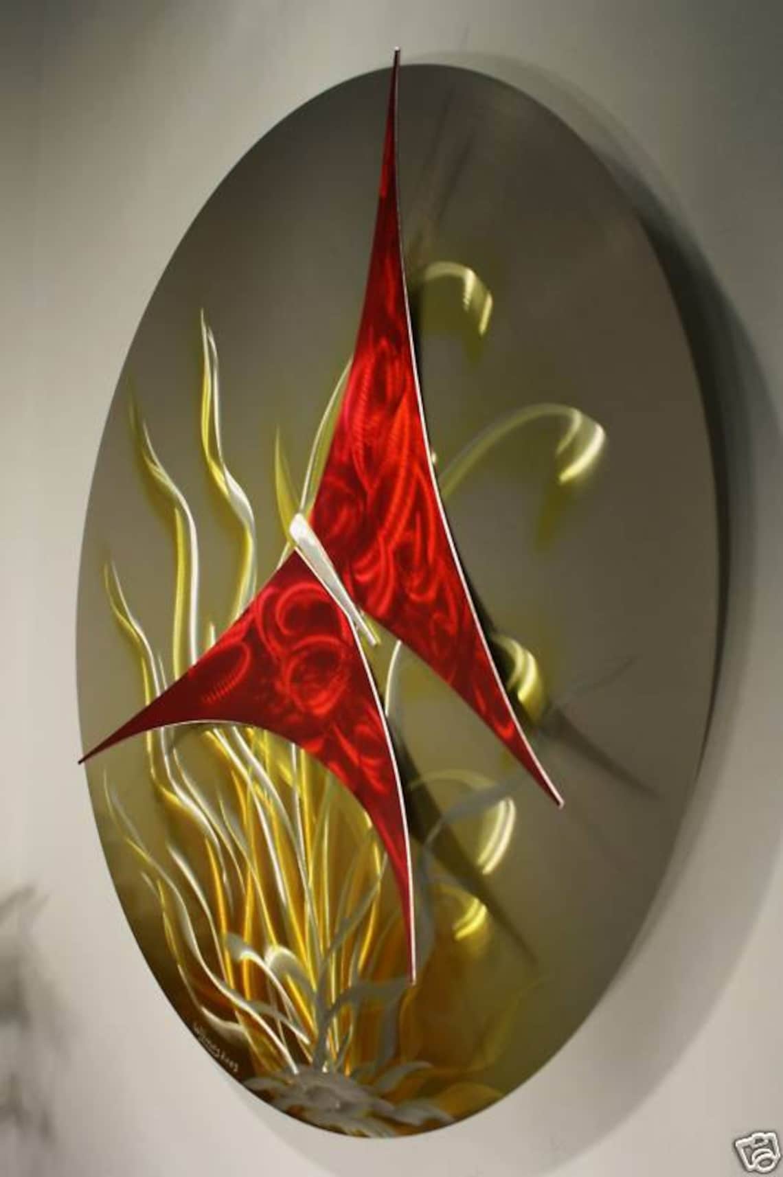 Alex Kovacs Kovacs Style Abstract Art Butterfly Metal Wall - Etsy