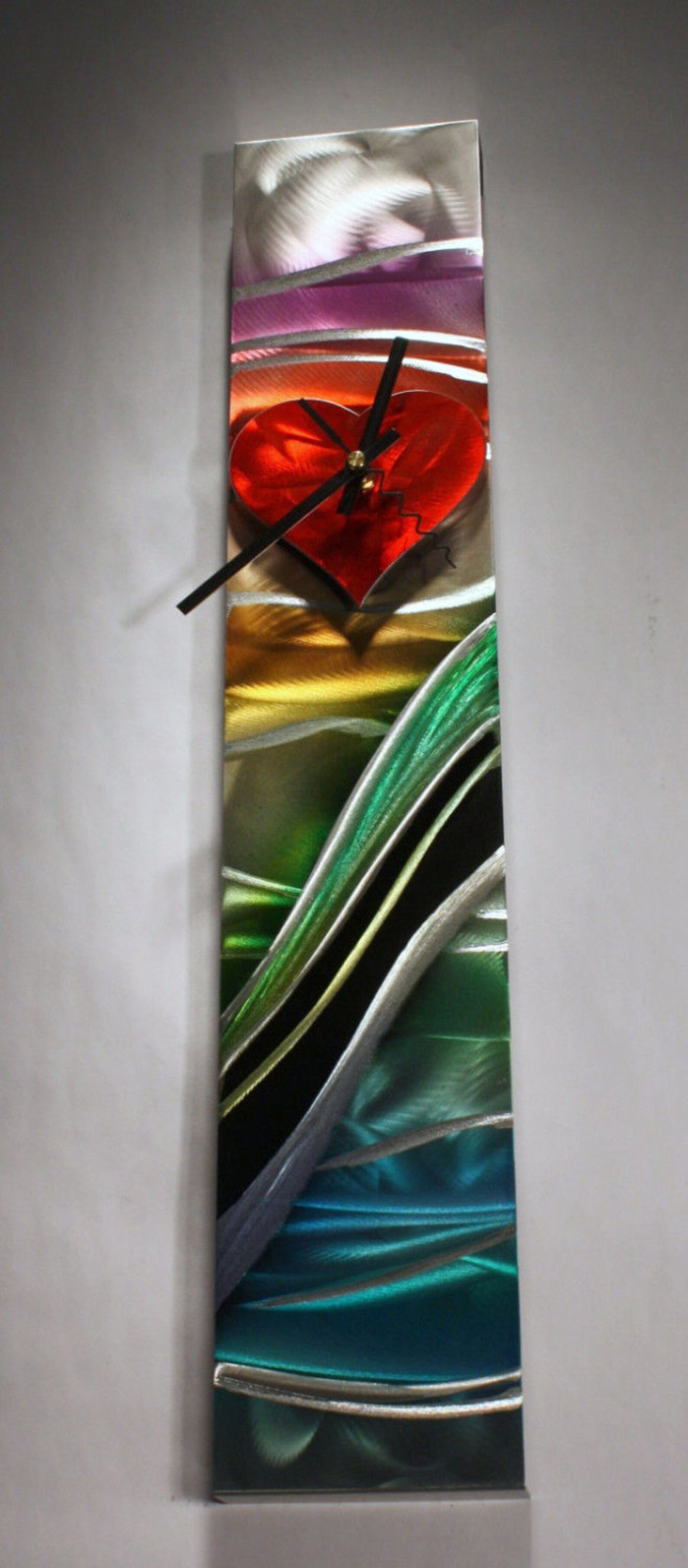 Alex Kovacs Abstract Painting on Metal Sculpture Rainbow Art - Etsy