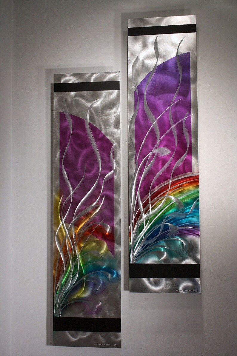 Alex Kovacs Original Art Metal Wall Sculpture Abstract Set of - Etsy