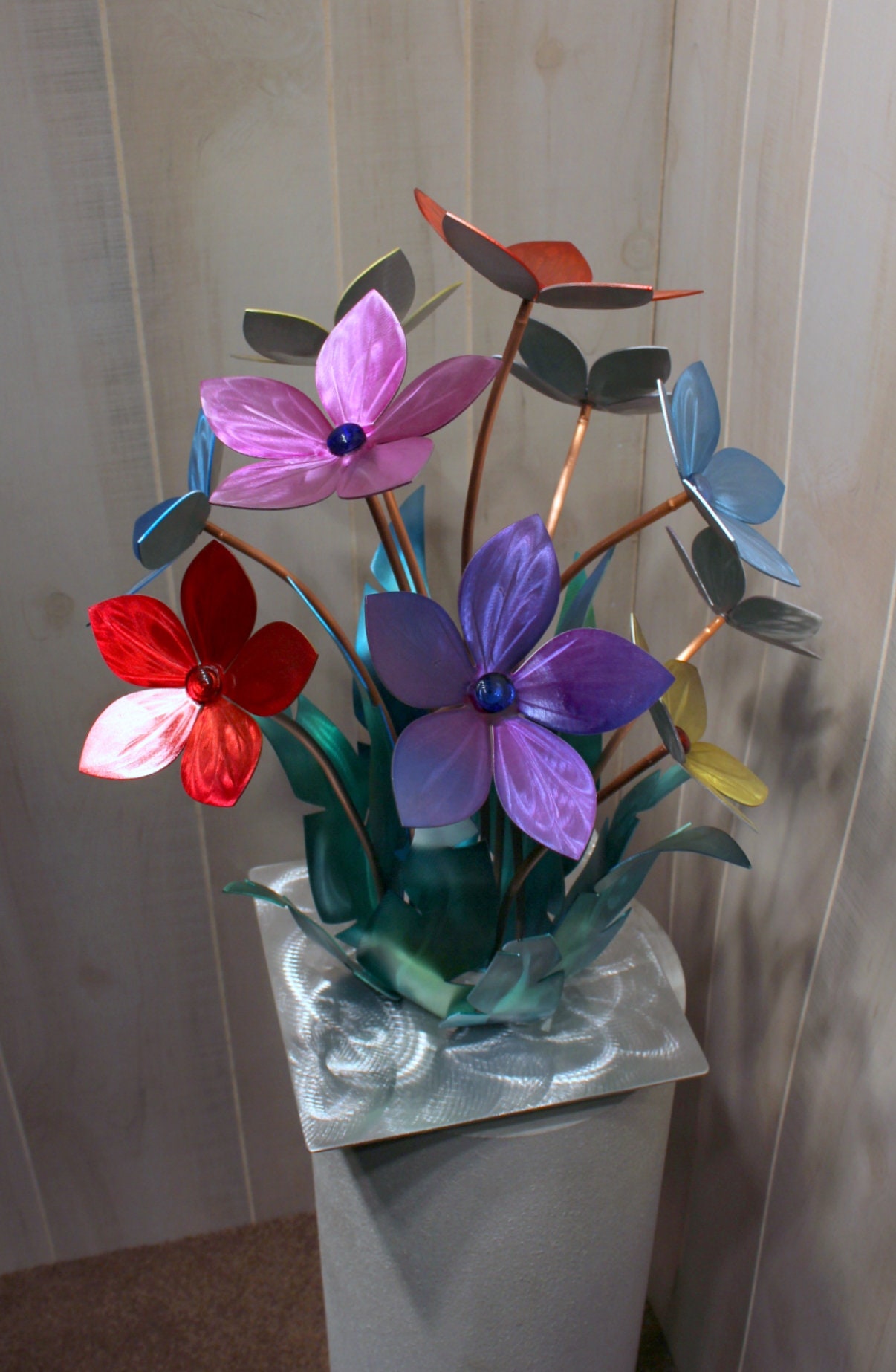 Alex Kovacs Metal Flower Abstract Art Sculpture Modern - Etsy