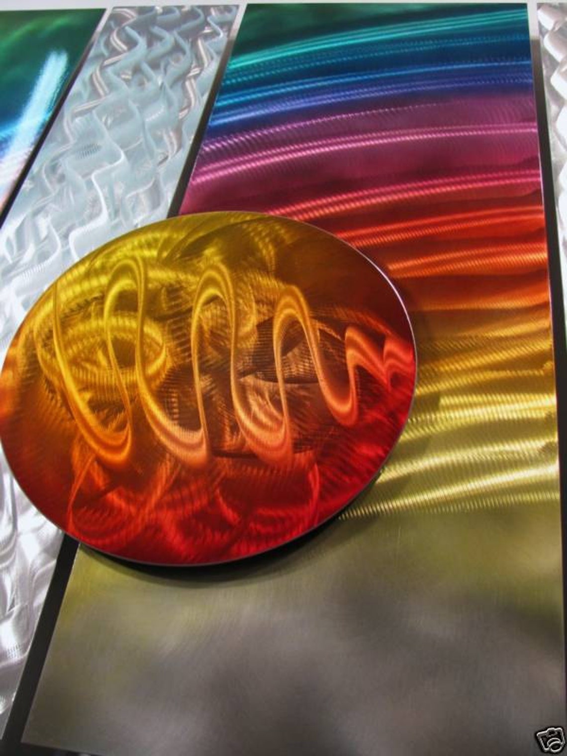 Original Multi-panel Rainbow Art Metal Wall Art Painting - Etsy