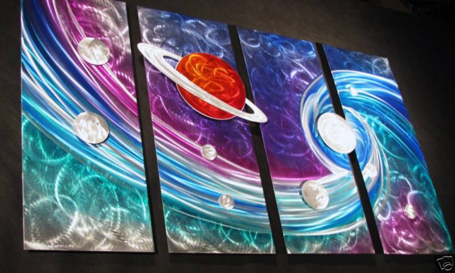 Metal Art Abstract Galaxy Wall Decor Sculpture Painting, Design by Alex ...