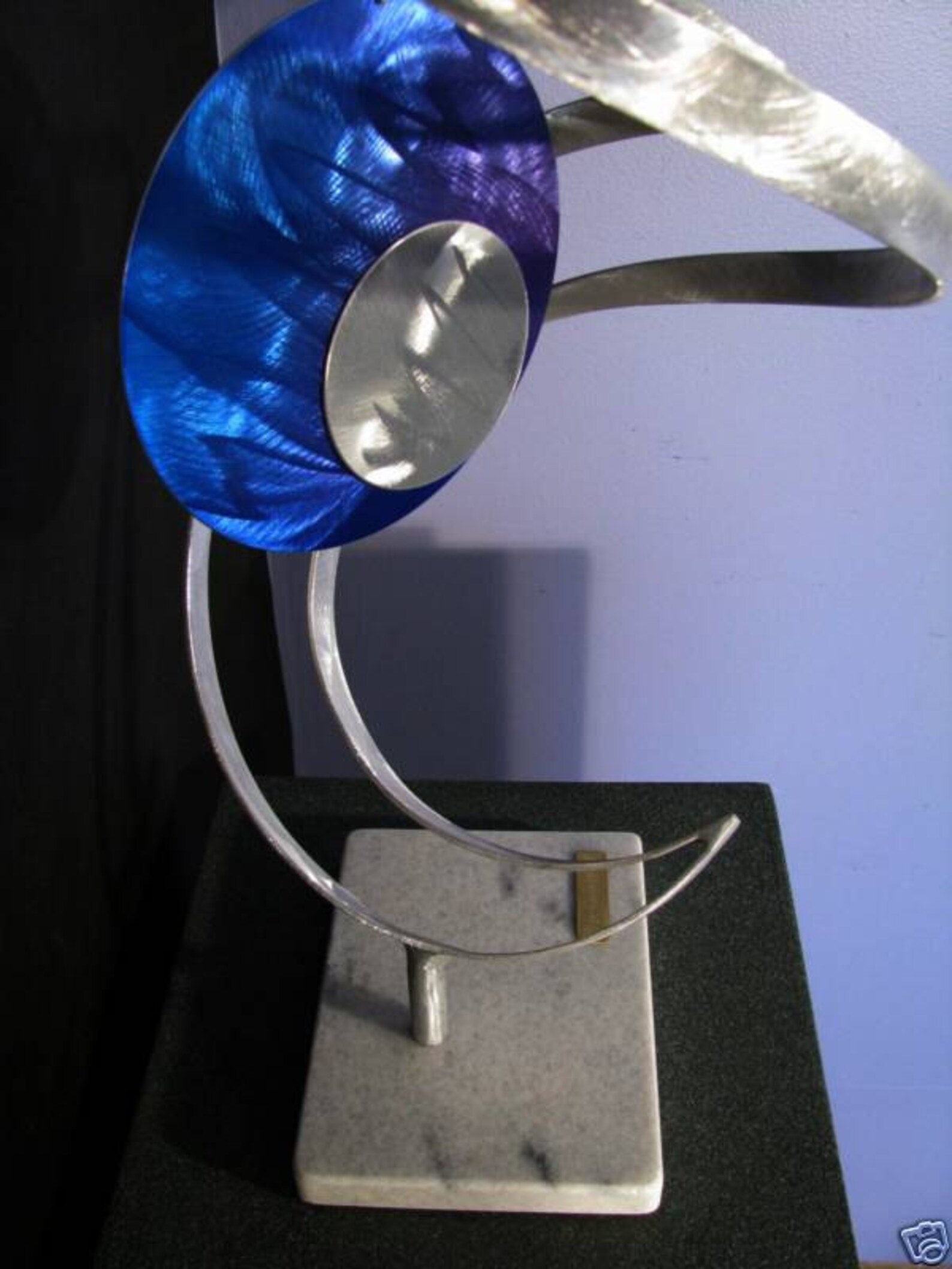 Metal Table Sculpture Abstract Art Decor, Modern Metal Table Desk ...