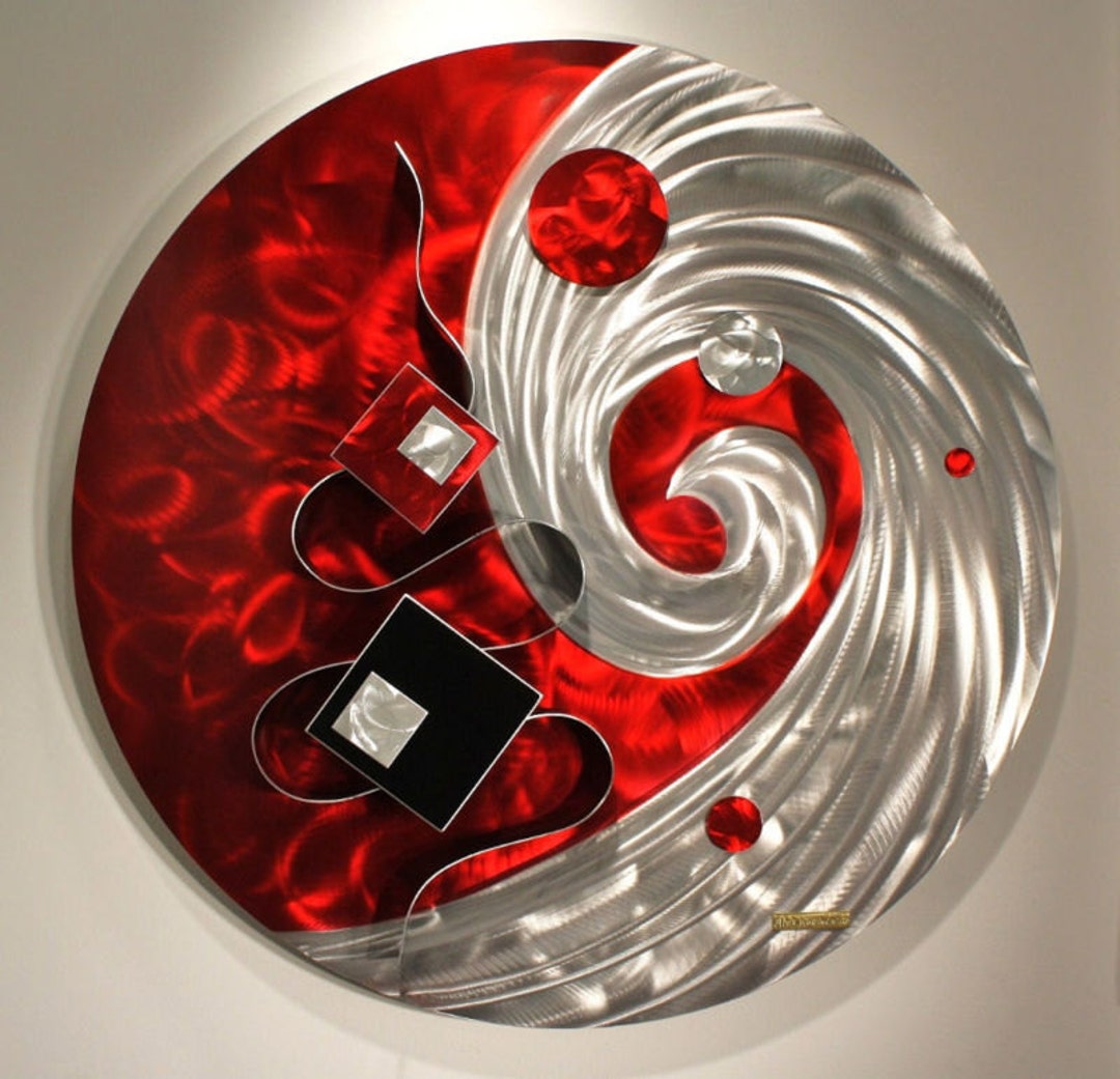 Metal Wall Art Abstract Sculpture Wall Decor, Design by NY Artist Alex ...