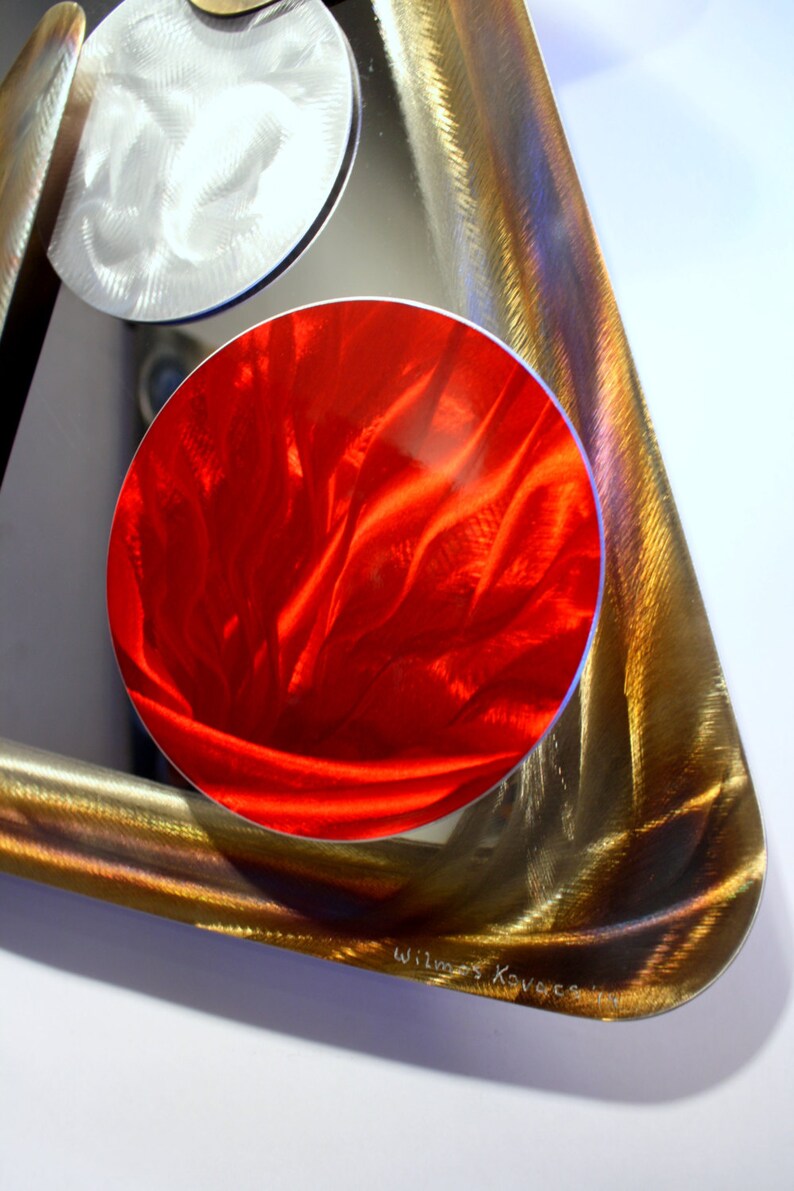 Metal Wall Sculpture by Alex Kovacs Abstract Painting on Metal ...