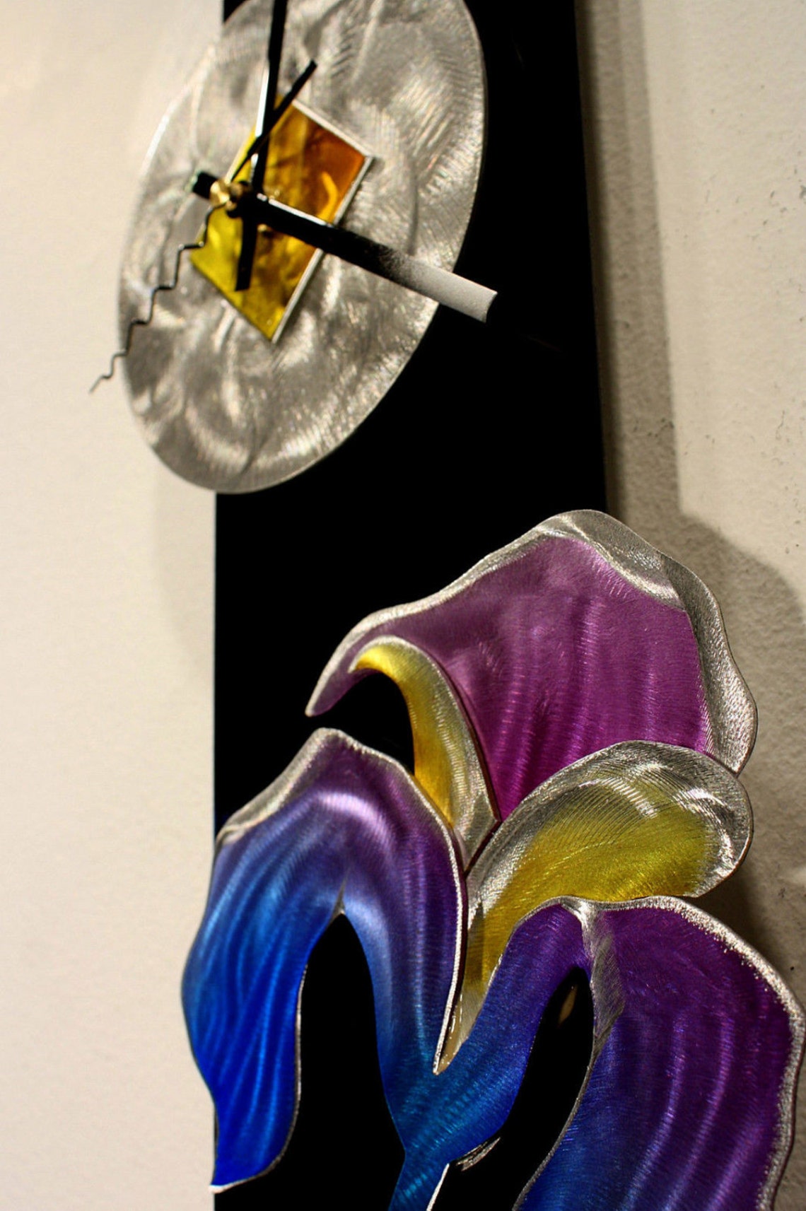 Alex Kovacs Modern Art Flower Metal Wall Sculpture Painting - Etsy