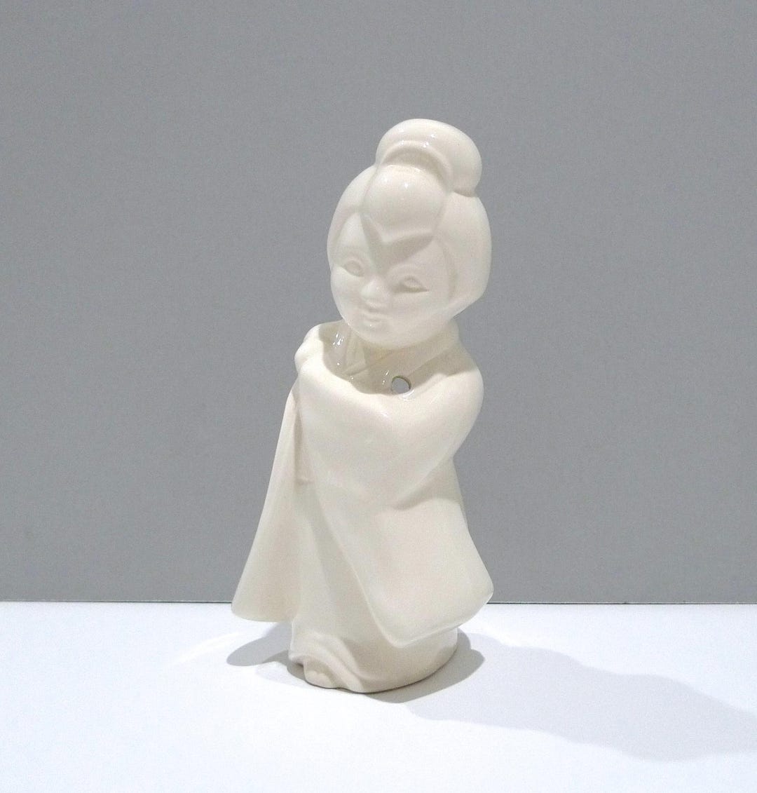 Geisha Girl Japanese Mug 80s Vintage White Maiko in Kimono Figure ...
