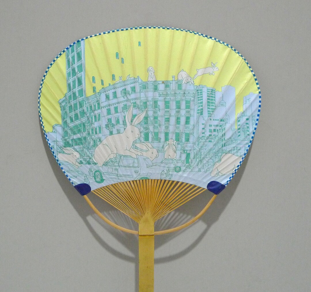 Kozyndan Rabbits Hand Fan / Kozue and Dan Kitchens Illustrators ...