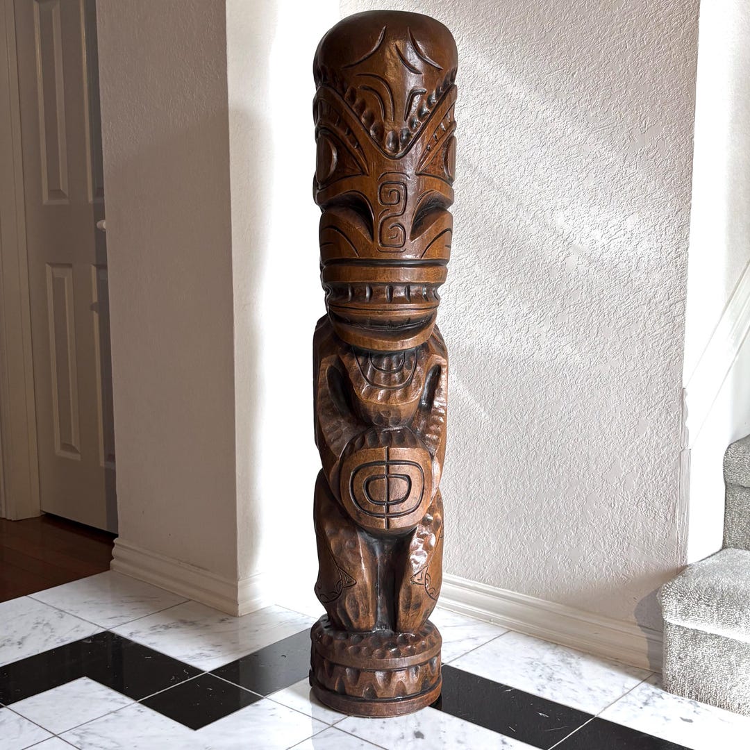 Tiki Diablo Statue by Artist Danny Gallardo - Hawaiian / Marquesas ...