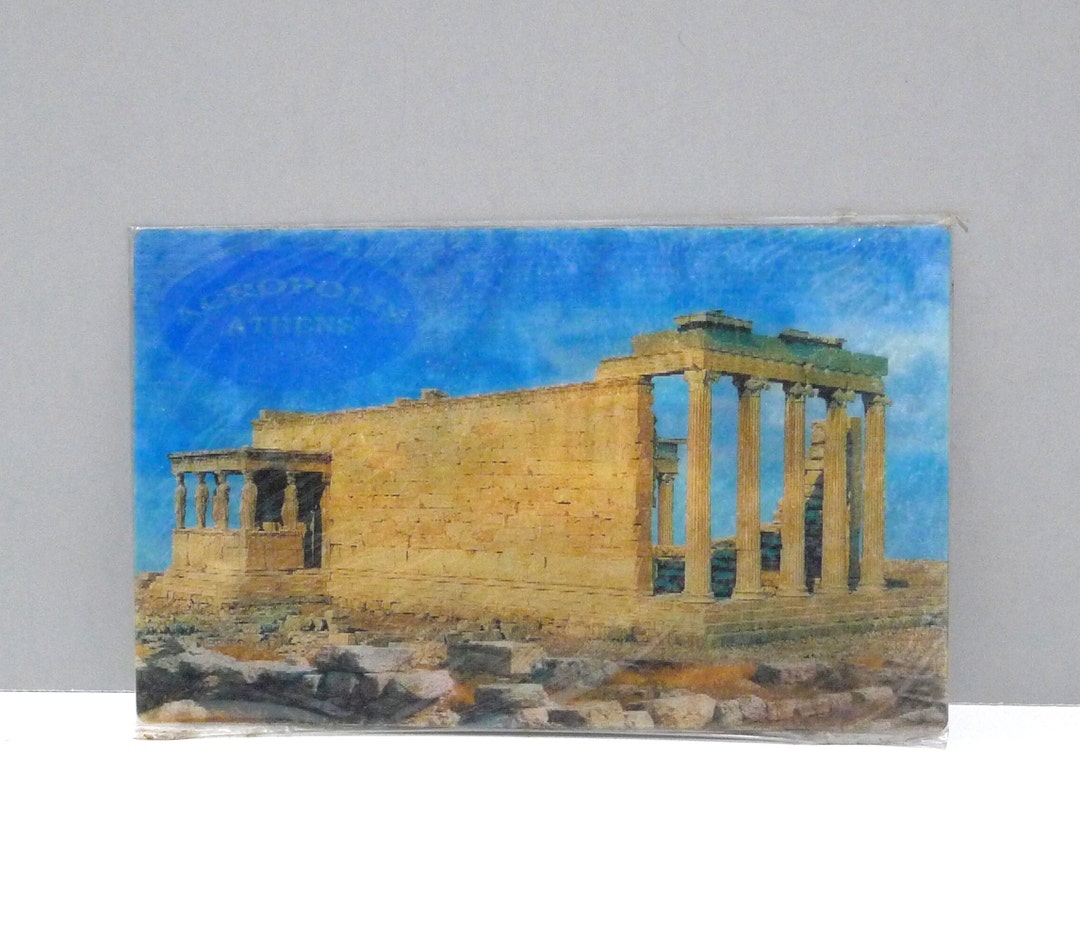 Acropolis Athens Greece Lenticular Postcard - Two Views - 3D 1960s ...