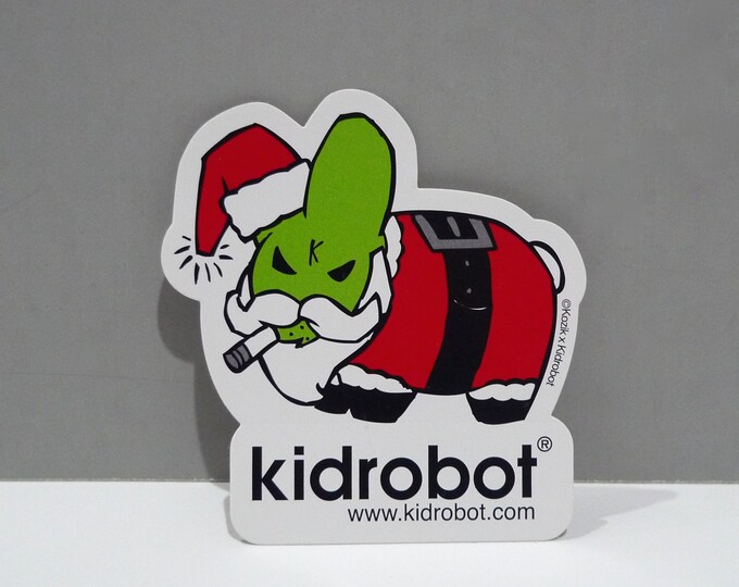 Labbit Kozik Kidrobot Sticker - Santa Claus Christmas Holidays Sticker ...
