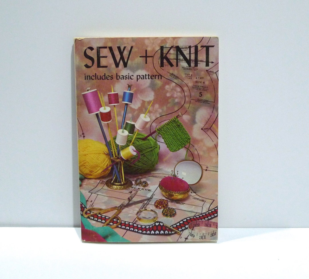 Sew Knit Book Includes Basic Pattern 1973 Vintage Softcover - Etsy