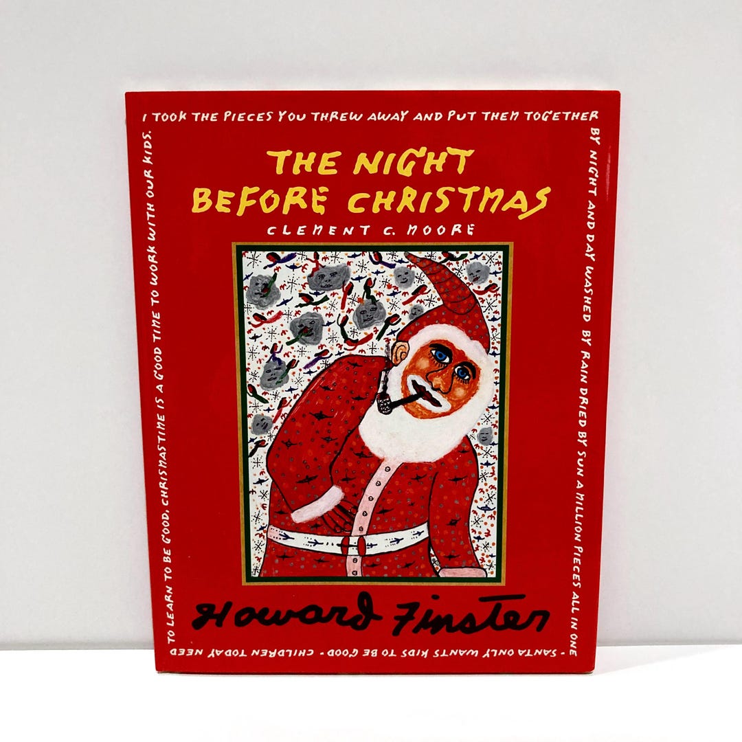 Reverend Howard Finster Childrens Art Book the Night Before Christmas ...