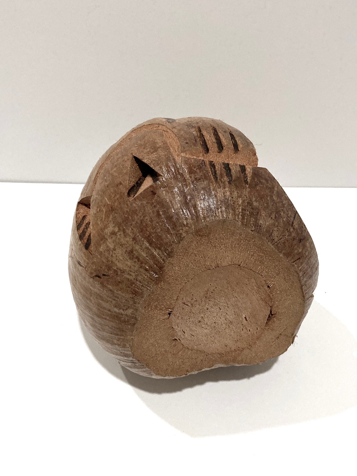 Coconut Carved Monkey Bank Vintage 80s Sculpture Luau Party - Etsy