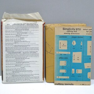 Baby's Bedroom Decor Simplicity 9751 Sewing Pattern metric Bunny Rabbit ...