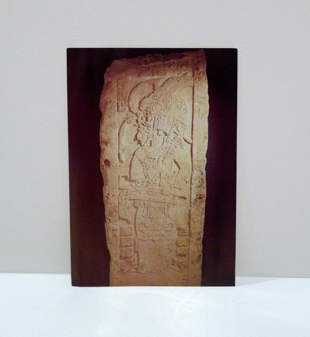 Maya Stela / Estela Maya Postcard 1990s - Museo De Arte Prehispanico De ...