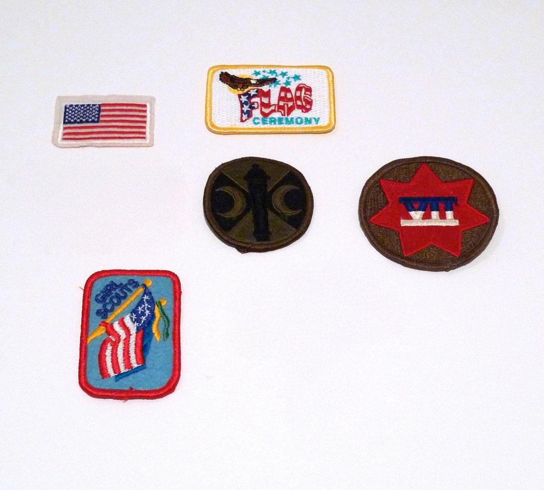 Patriotic Patches / Flag / Patches 1940s / Girl Scouts USA - Etsy