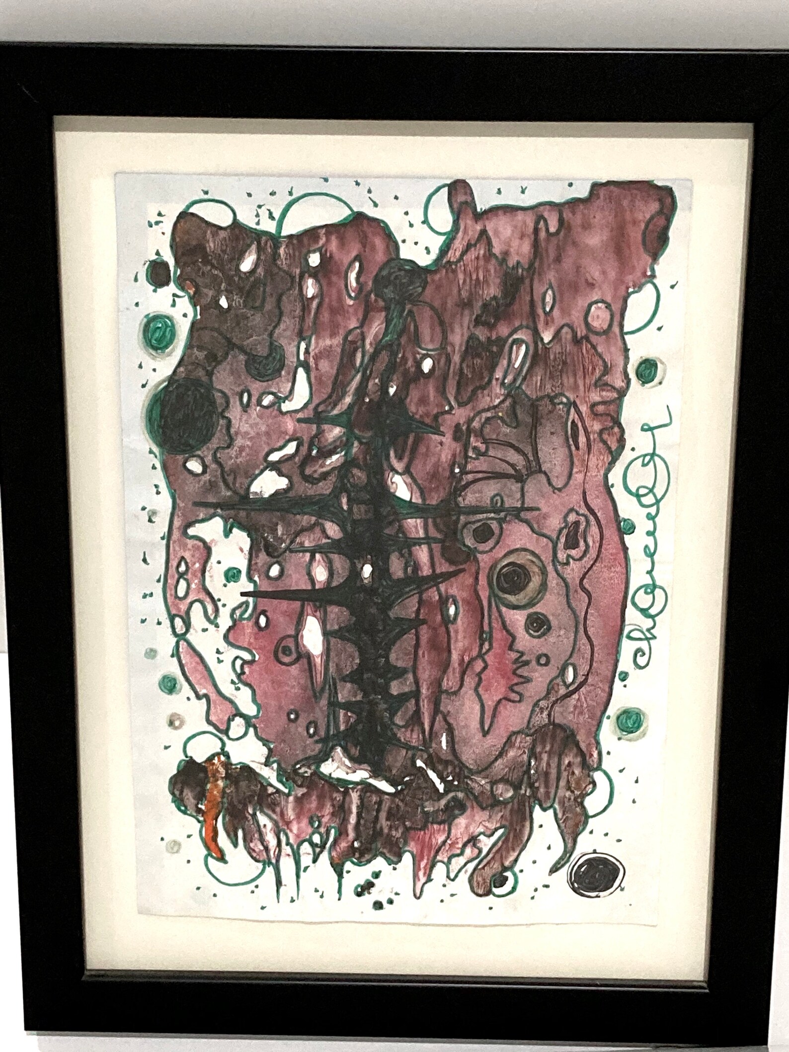 Chomo Roger Chomeaux Drawing Painting on Paper Original | Etsy