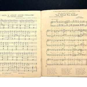 Maori Songs Sheet Music - Vintage 1944 Australian Songbook for Piano ...