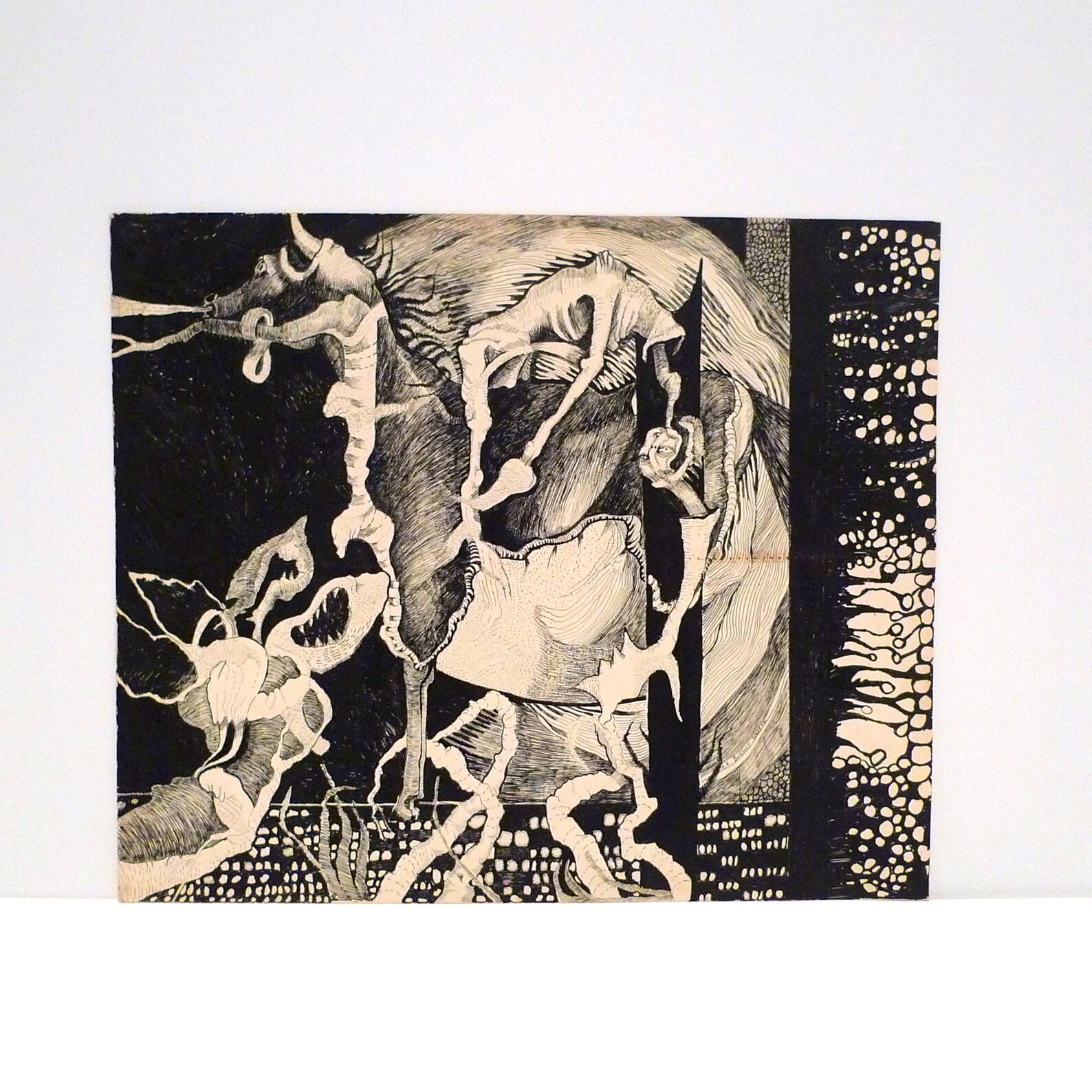 Helen Burkhart Mayfield Folk Art Brut Drawing Self Taught - Etsy