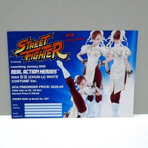 Street Fighter - Rah Chun Li White Costume Flyer / Advertisement - AFA ...