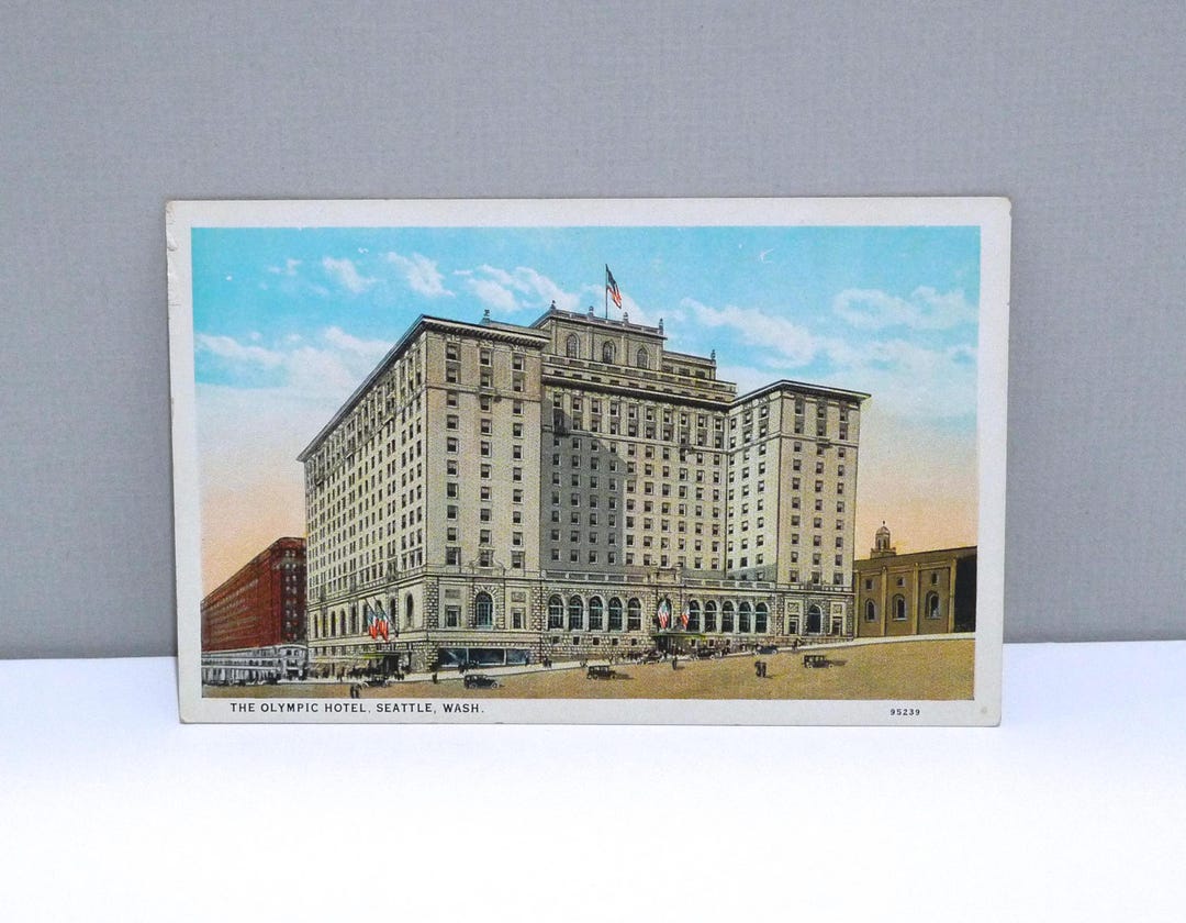 The Olympic Hotel, Seattle Postcard - Vintage Seattle Washington Color ...