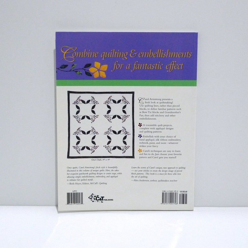 Quilting With Carol Armstrong Book 2001 30 Patterns / | Etsy