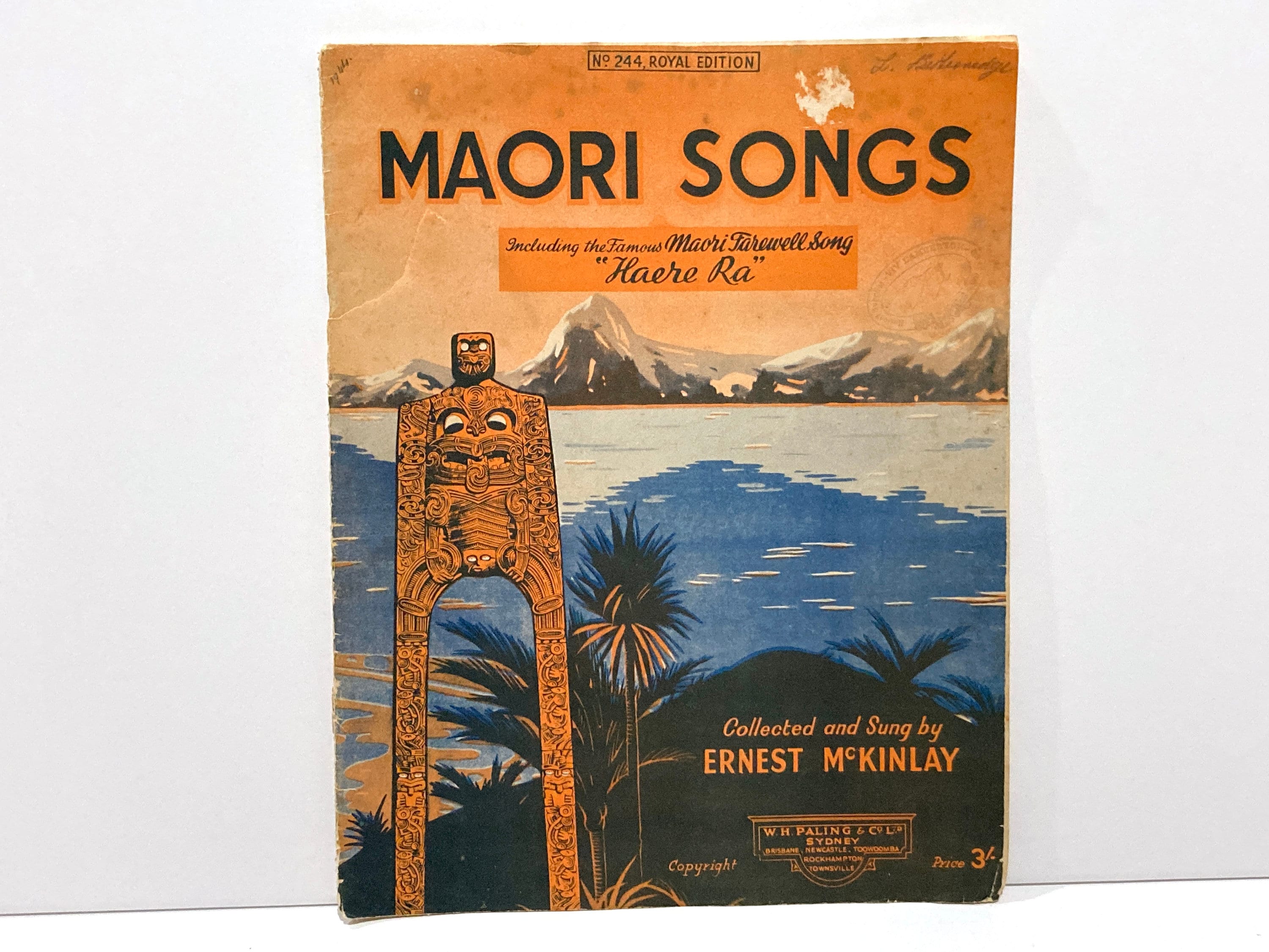 Maori Songs Sheet Music - Vintage 1944 Australian Songbook for Piano ...