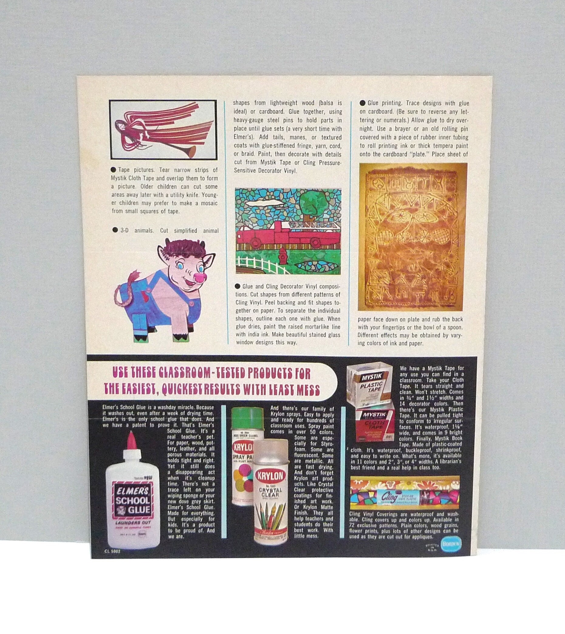 Elmers 60 Ideas Booklet From Borden - Elmer the Bull Mascot / Summer ...