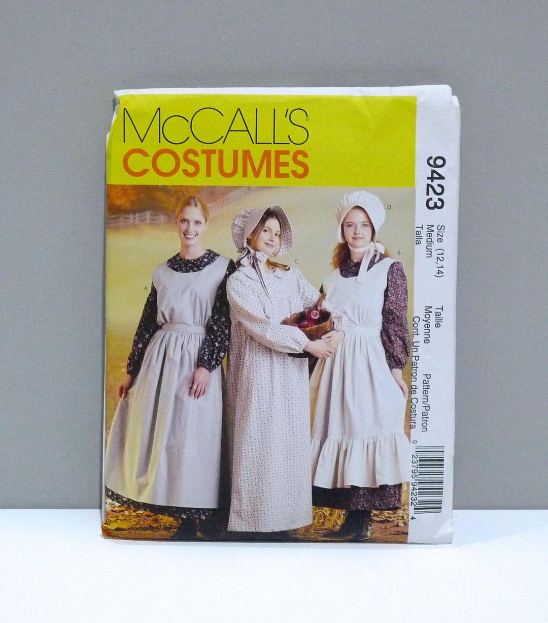 Pioneer Woman - Prairie Dress Costume Mccalls 9423 Sewing Pattern Size ...