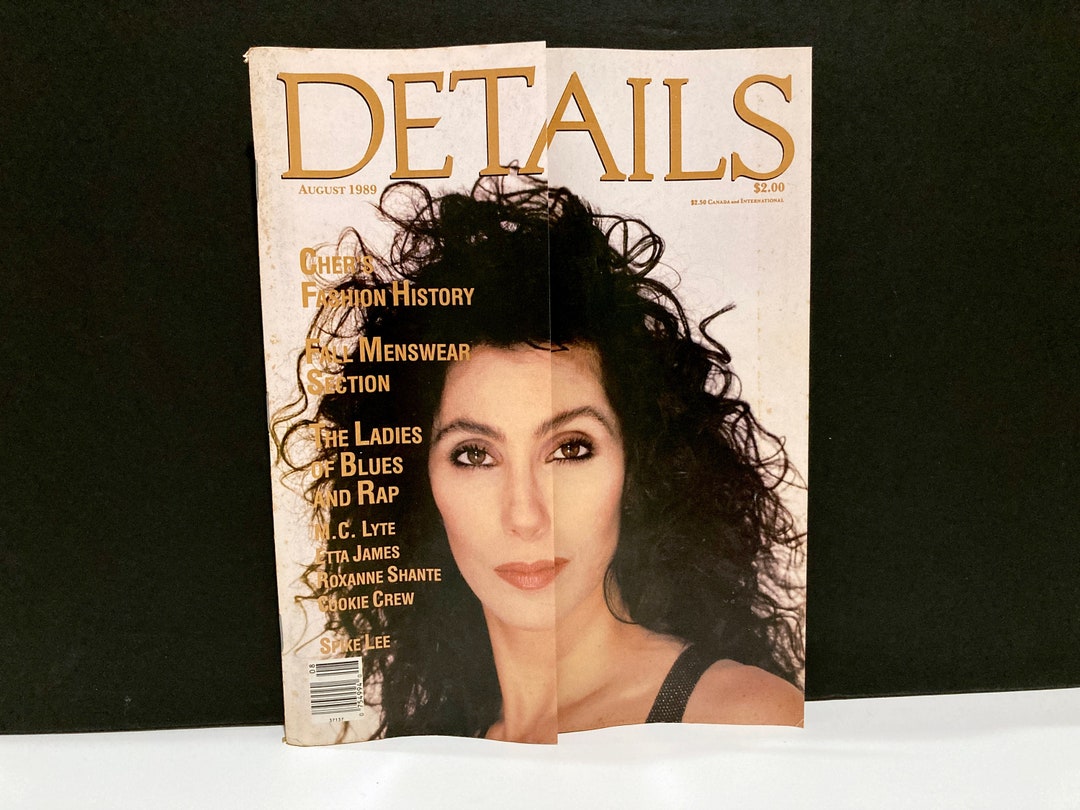 Details Magazine Vintage August 1989 Fashion Art Music Cher ...