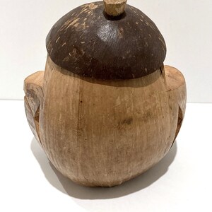 Coconut Carved Monkey Bank Vintage 80s Sculpture Luau Party - Etsy