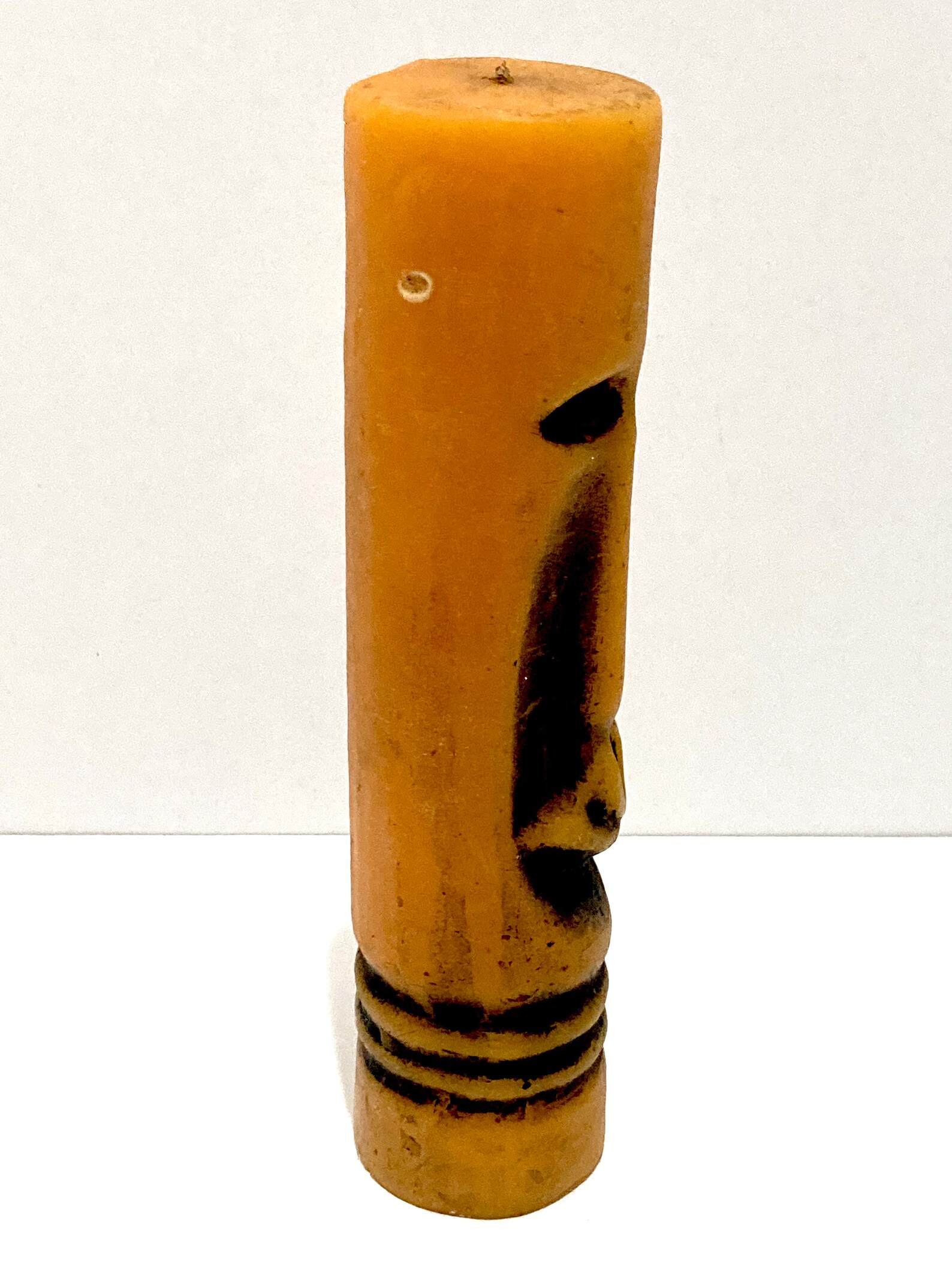 Tiki God Wax Candle Vintage 1960's Easter Island Moai Head - Etsy