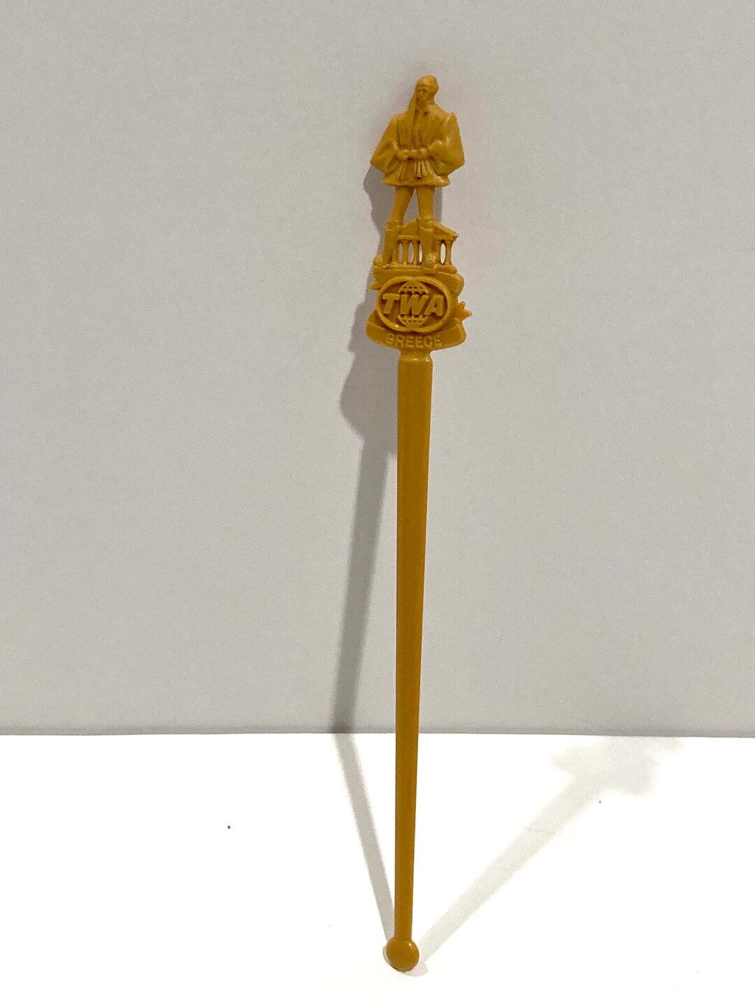 TWA Airlines Swizzle Stick 70's Spir-it Travel Souvenir - Etsy